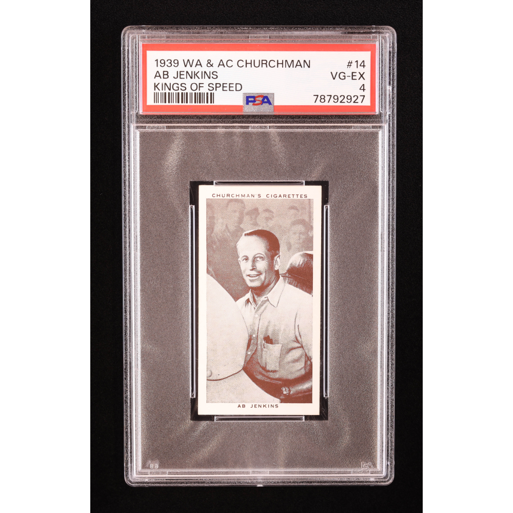 Ab Jenkins 1939 Churchman's Kings of Speed #14 (PSA 4) | Pristine Auction