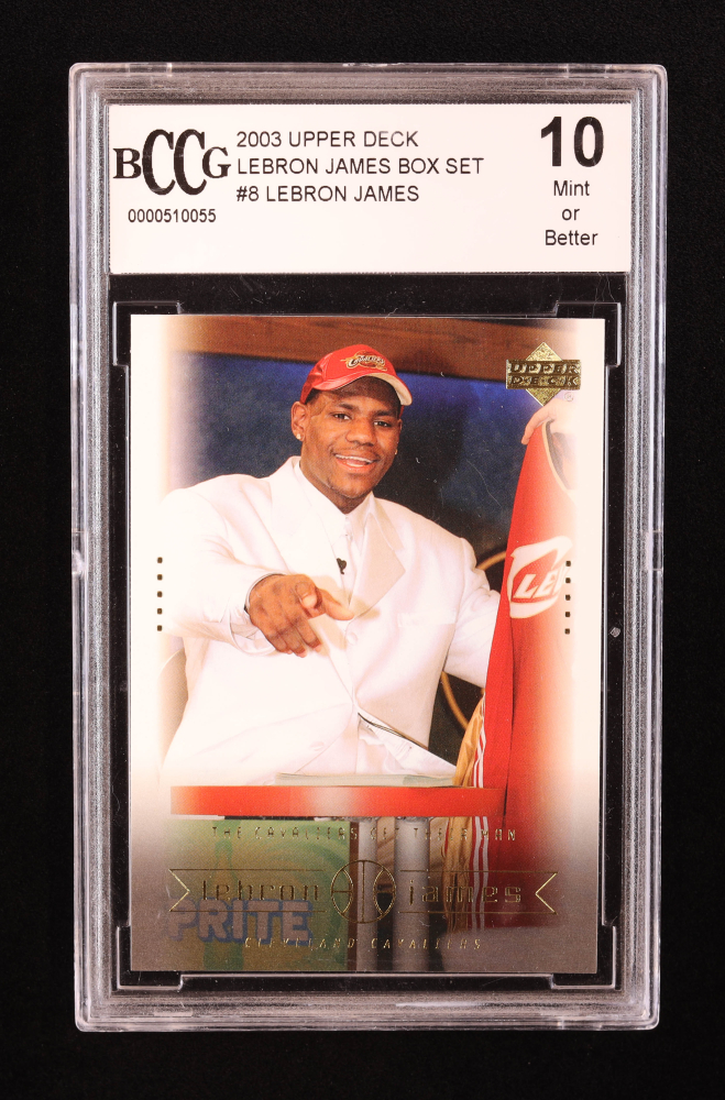 LeBron James 2003 Upper Deck LeBron James Box Set #8 The Cavs Get Their Man RC (BCCG 10 ...