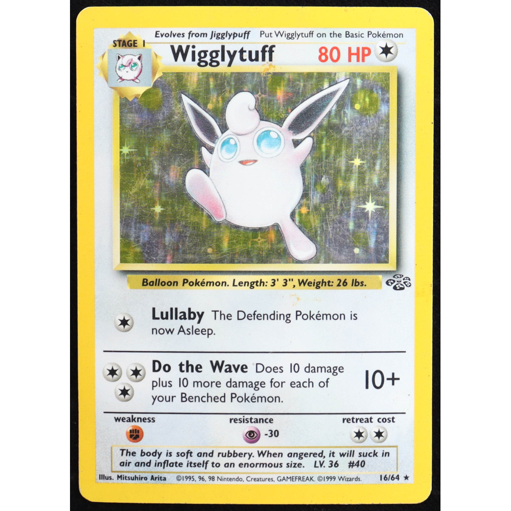 Wigglytuff 1999 Pokemon Jungle Unlimited #16 Holo | Pristine Auction