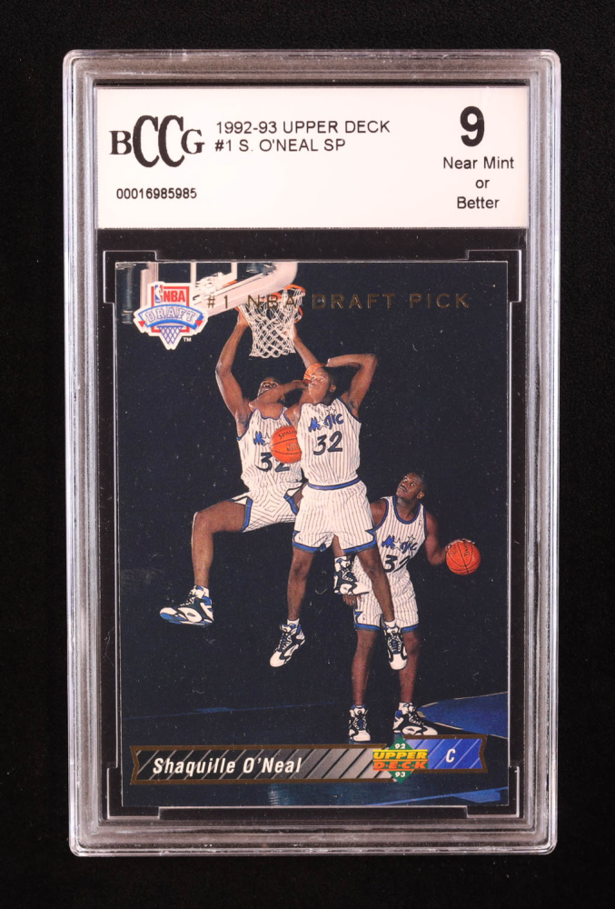 Shaquille O'Neal 1992-93 Upper Deck #1 SP RC / NBA First Draft Pick ...
