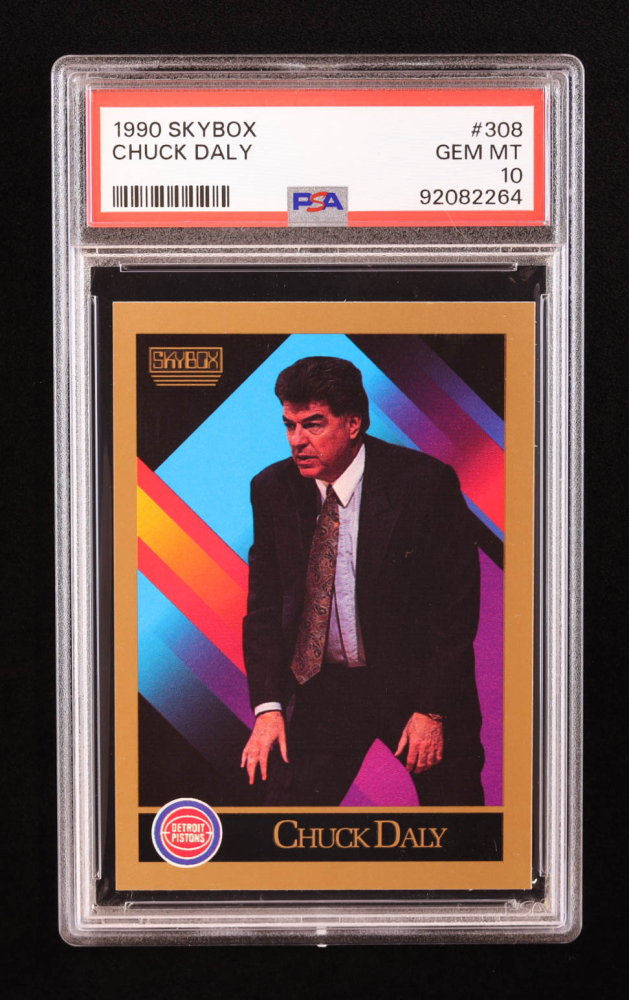 Chuck Daly 1990-91 SkyBox #308 CO (PSA 10) | Pristine Auction