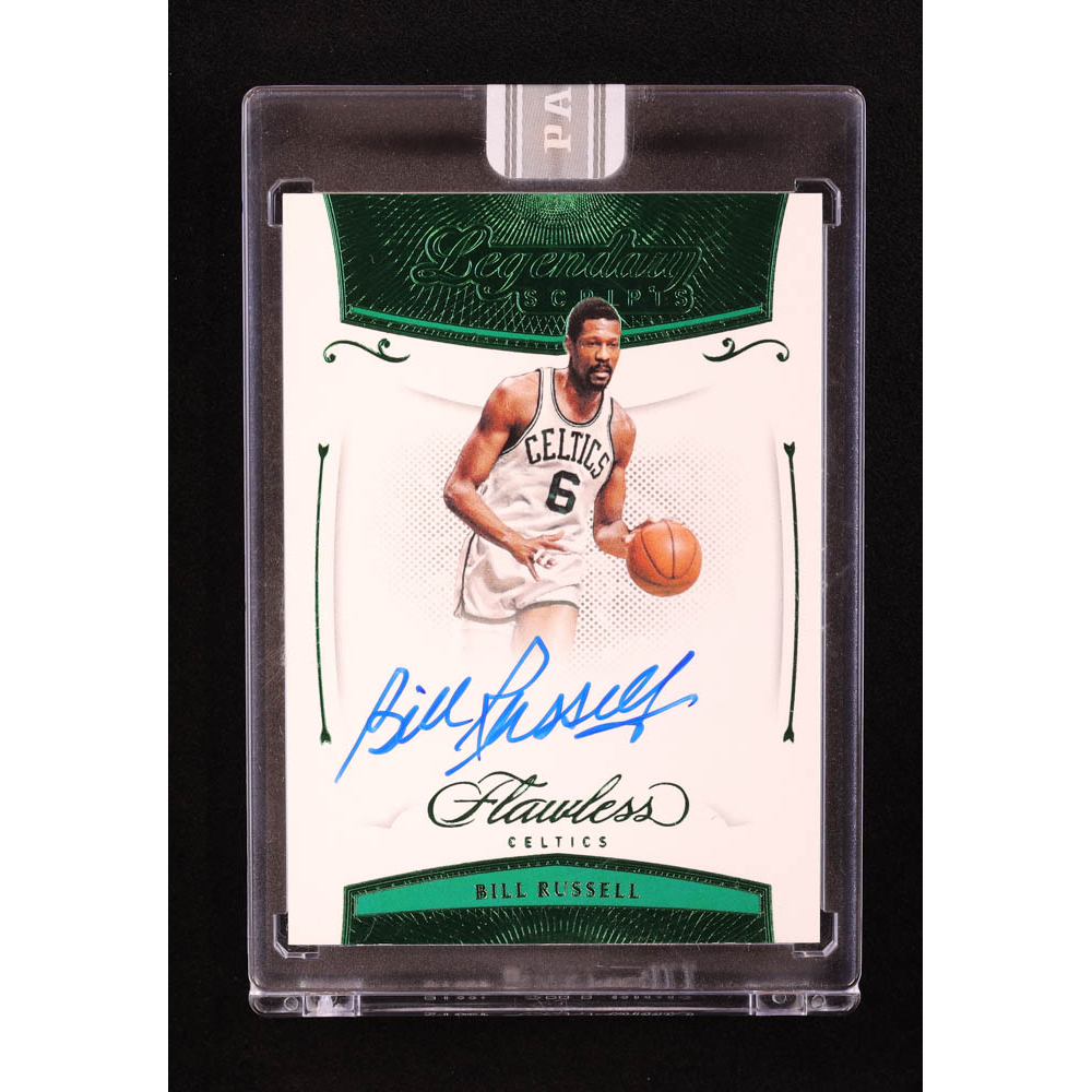 Bill Russell 2020-21 Panini Flawless Legendary Scripts Autographs White ...