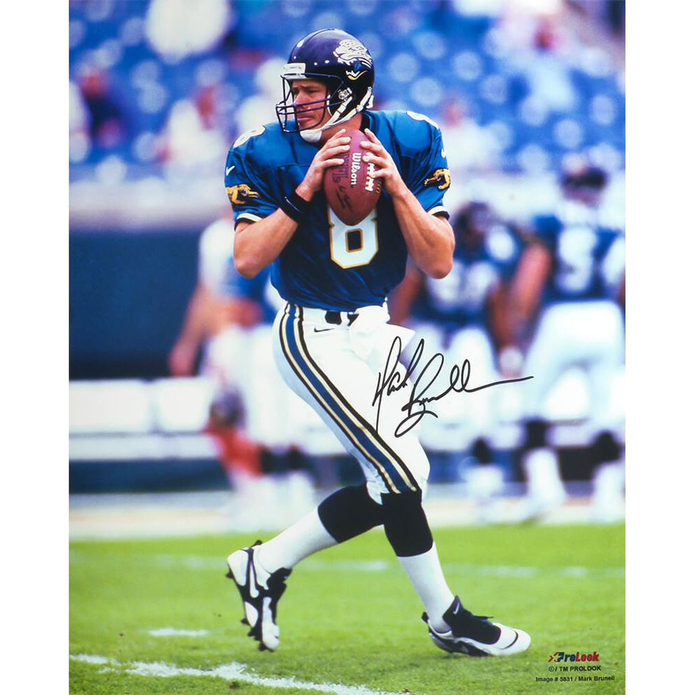 Mark Brunell Signed Jaguars 16x20 Photo (Schwartz) | Pristine Auction