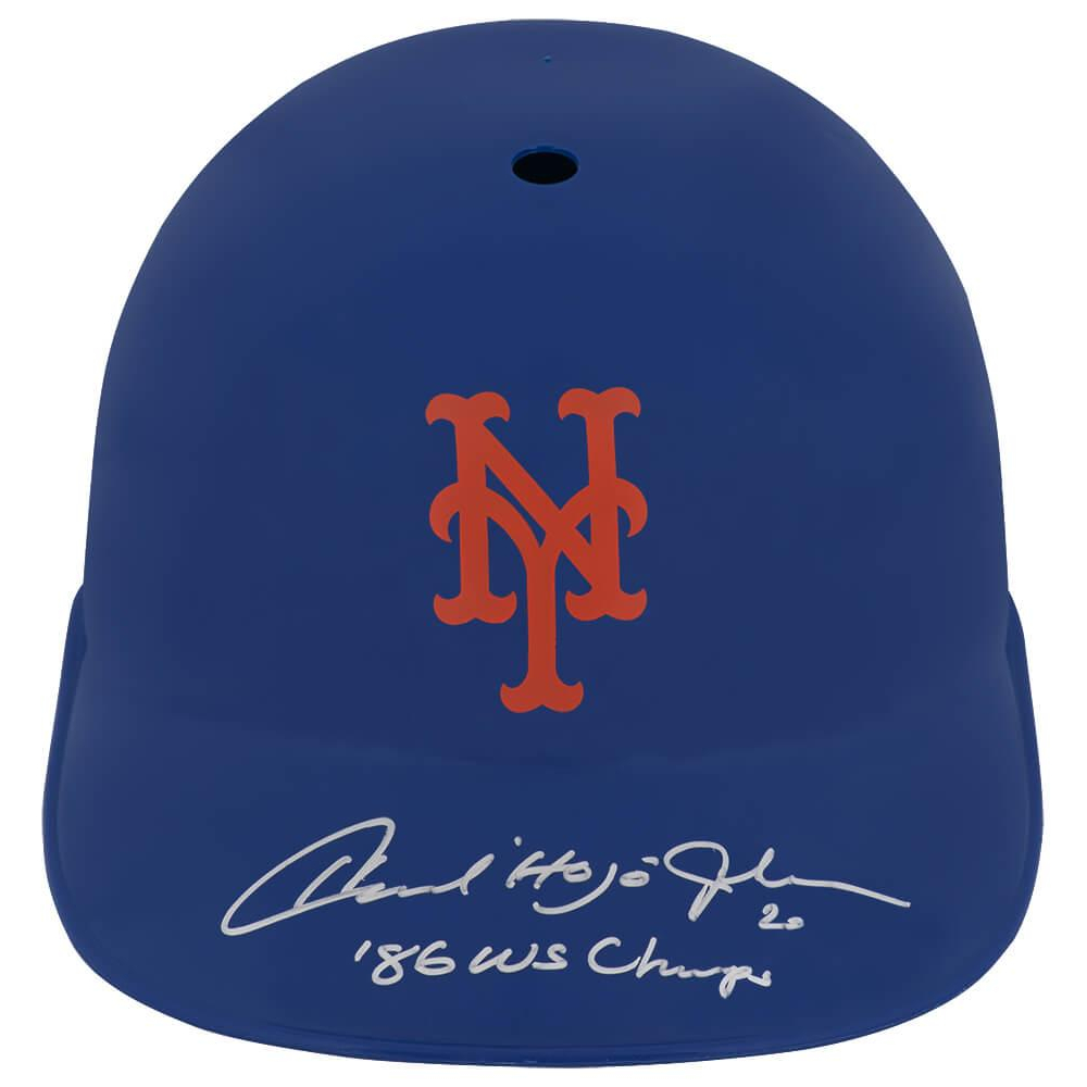 Howard Johnson Signed Mets Full-Size Batting Helmet Inscribed "86 WS ...