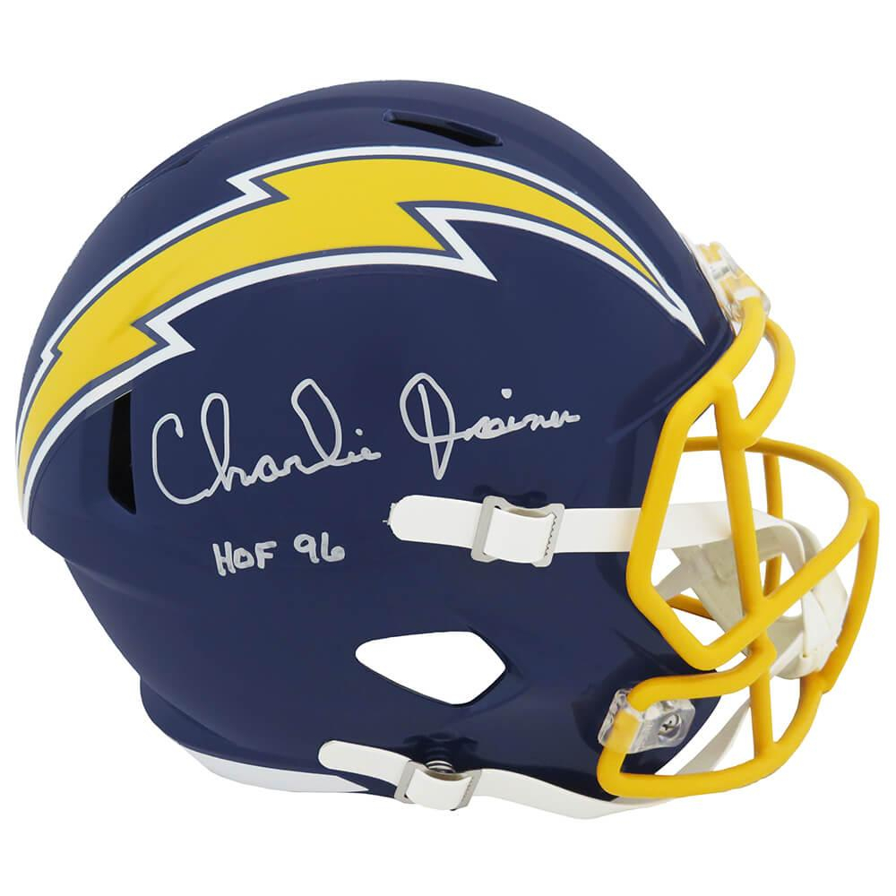 Charlie Joiner Signed Chargers Full-Size Throwback Alternate Speed ...