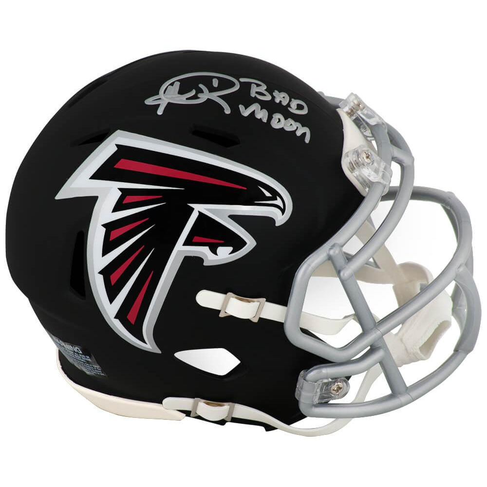 Andre Rison Signed Falcons Speed Mini Helmet Inscribed "Bad Moon ...