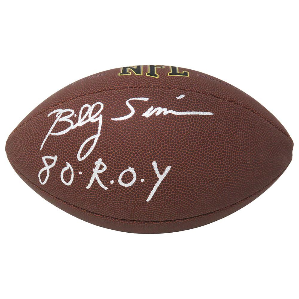 Billy Sims Signed NFL Football Inscribed "80 ROY" (Schwartz) | Pristine ...