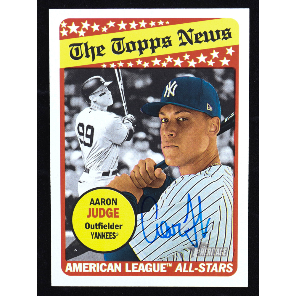 Aaron Judge Signed 2018 Topps Heritage #278 (PSA) | Pristine Auction