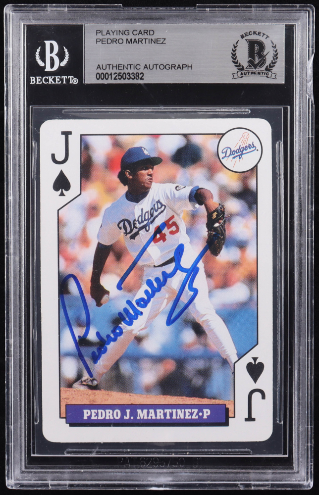 Pedro Martinez Signed Playing Card (BGS) | Pristine Auction