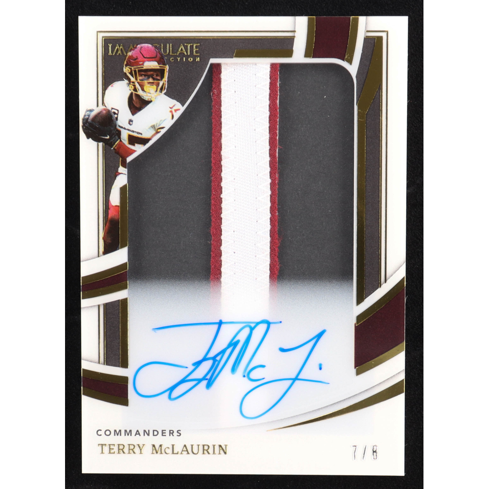 Terry McLaurin 2022 Immaculate Collection Nameplate Nobility Signatures ...