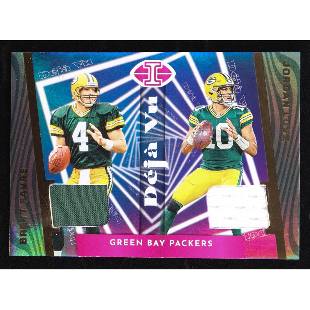 Brett Favre/Jordan Love 2023 Panini Illusions Deja Vu Materials #3 ...