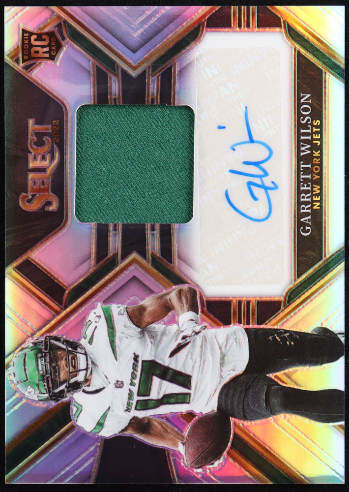 Garrett Wilson 2022 Select Rookie Signature Memorabilia Prizm #7 #19/ ...