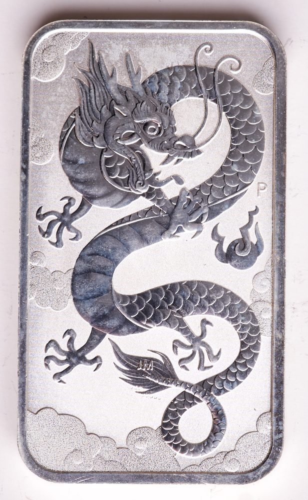 2019-P Australian Silver Dragon 1oz .9999 Fine Silver $1 Rectangle Coin ...