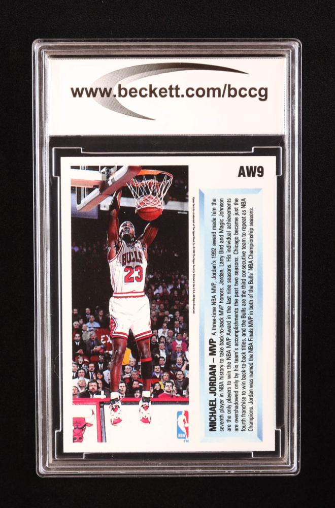 Michael Jordan 1992-93 Upper Deck Award Winner Holograms #AW9 Most ...