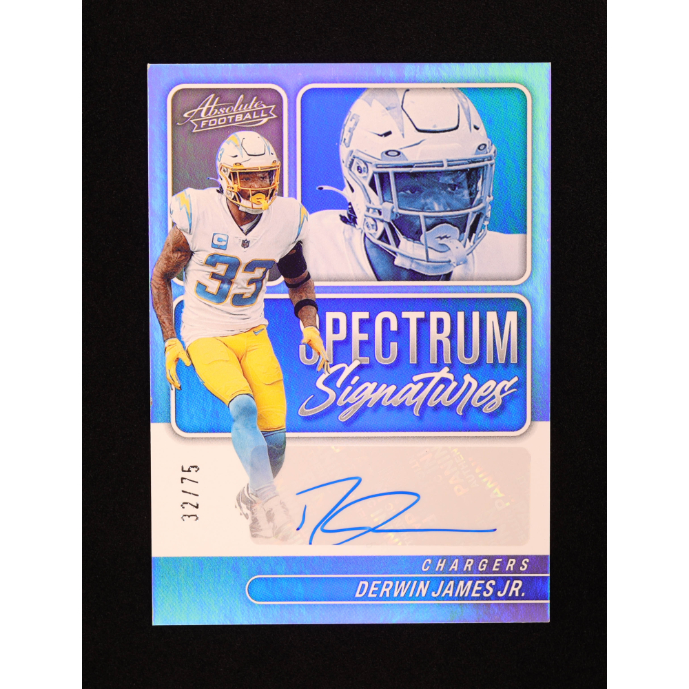 Derwin James Jr. 2022 Absolute Spectrum Signatures Holo Silver #SPECDJJ ...