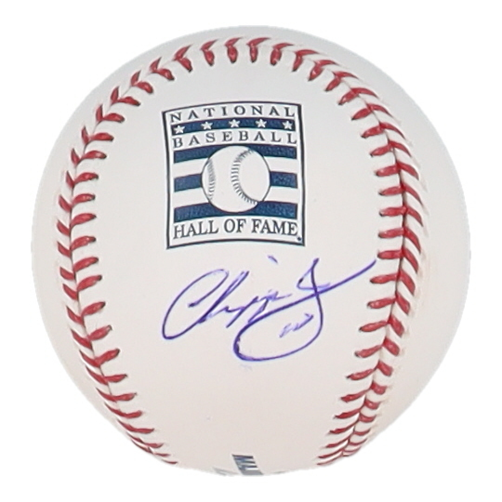 Chipper Jones Signed OML Hall of Fame Logo Baseball (JSA) | Pristine ...