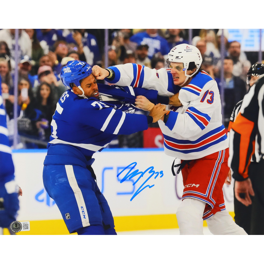 Matt Rempe Signed Rangers 11x14 Photo (Beckett) | Pristine Auction