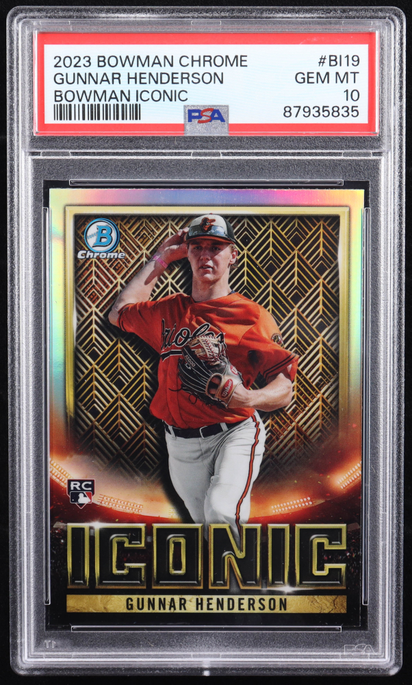 Gunnar Henderson 2023 Bowman Chrome Bowman Iconic #BI19 RC (PSA 10 ...