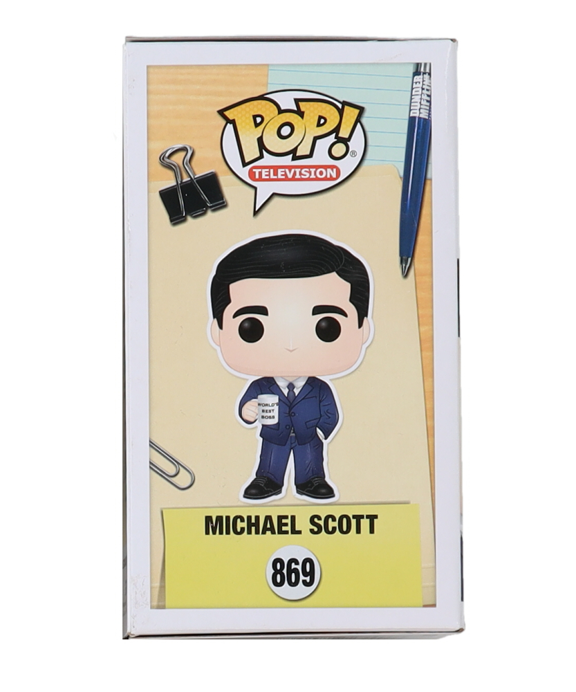 Steve Carell Signed "The Office" #869 Michael Scott Funko Pop! Vinyl ...