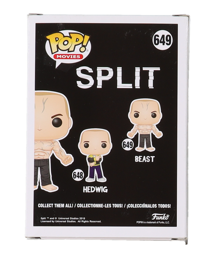 James McAvoy Signed "Split" #649 Beast Funko Pop! Vinyl Figure (Beckett ...