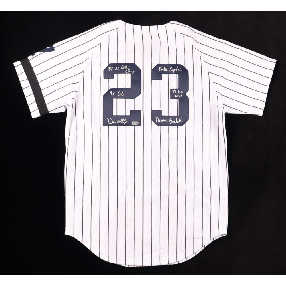 Don Mattingly Signed Yankees Jersey Inscribed "84 A.L Batting Champ ...