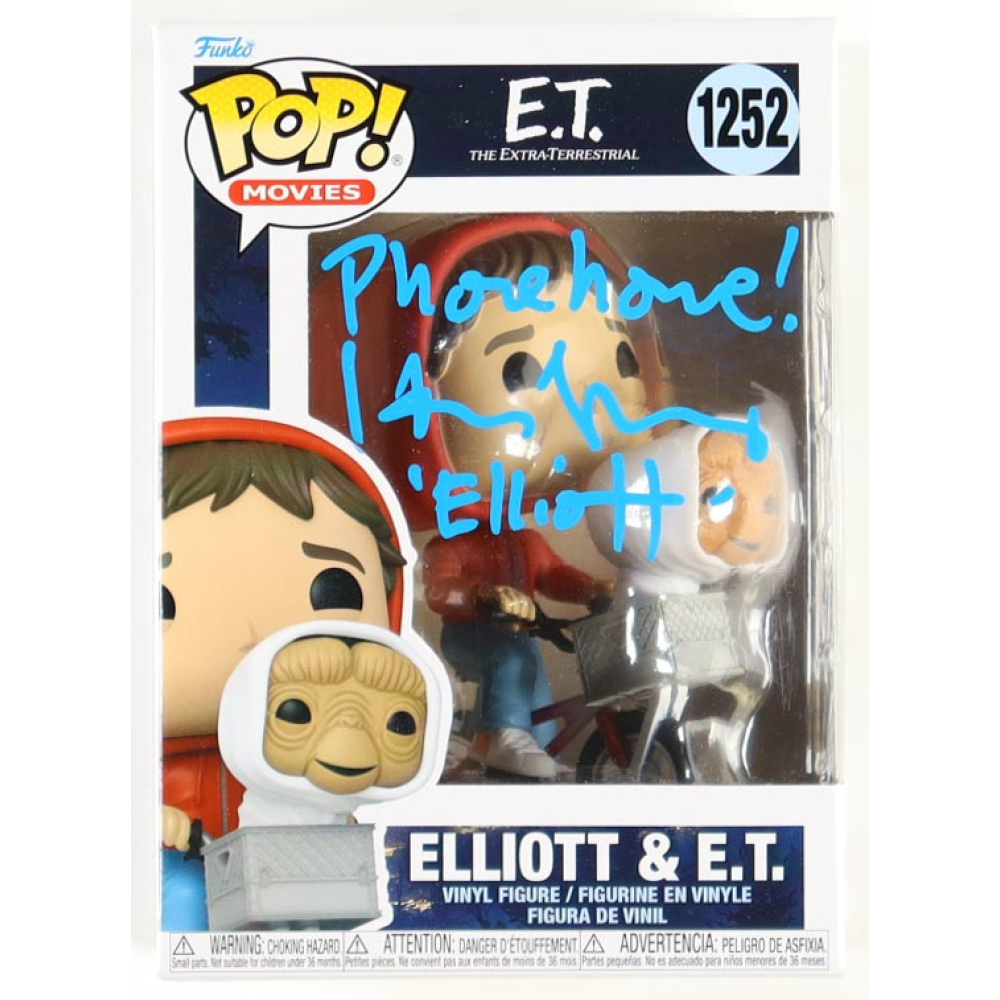 Henry Thomas Signed "E.T." #1252 Elliott & E.T. Funko Pop! Vinyl Figure ...