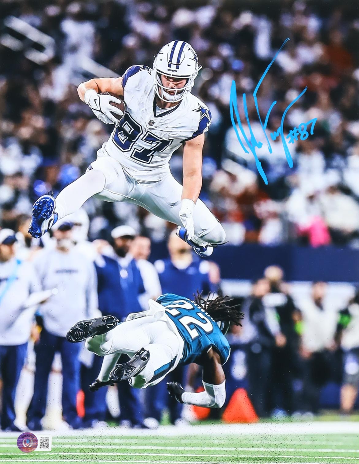 Jake Ferguson Signed Cowboys 11x14 Photo (Beckett) | Pristine Auction
