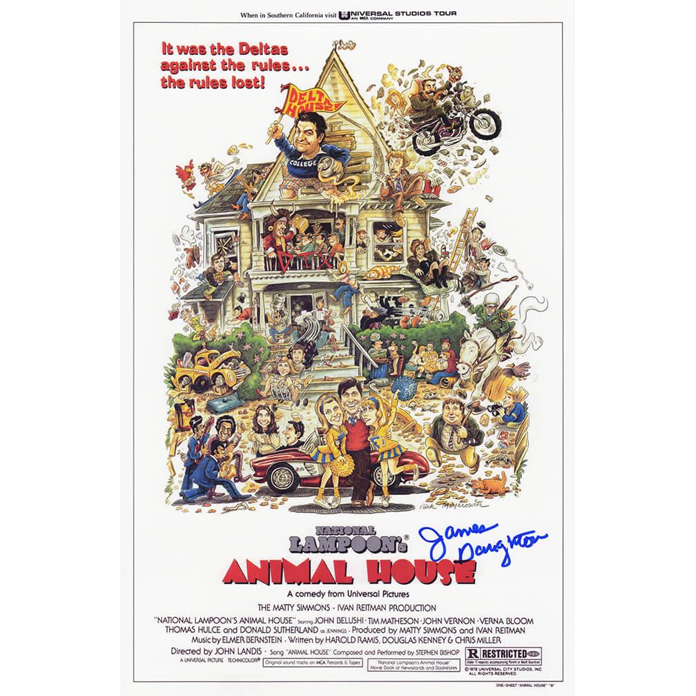 James Daughton Signed "Animal House" 11x17 Movie Poster (Schwartz ...