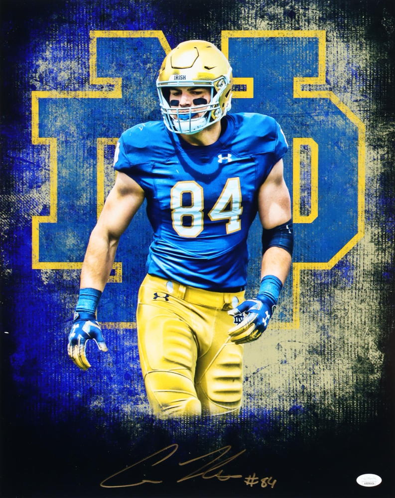 Jake Ferguson Signed Notre Dame Fighting Irish 16x20 Photo (JSA ...