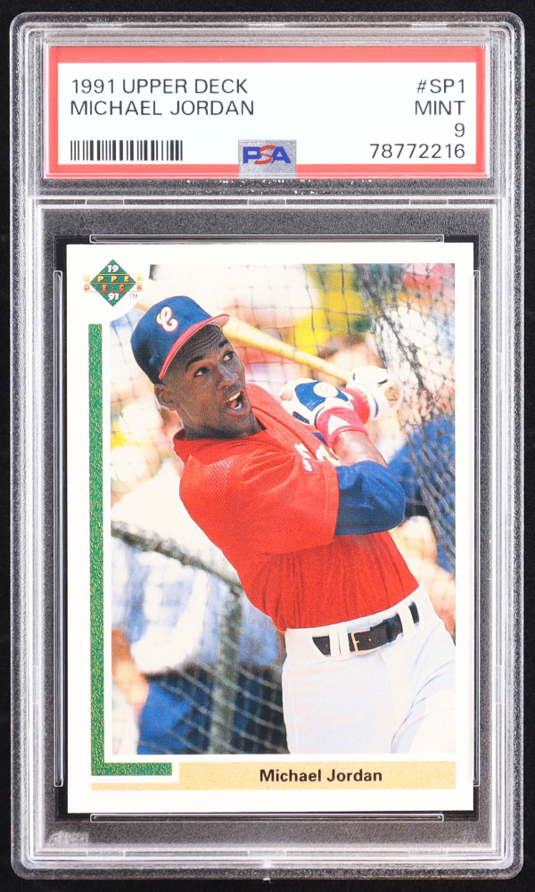 Michael Jordan 1991 Upper Deck #SP1 SP RC / Shown Batting in White Sox ...