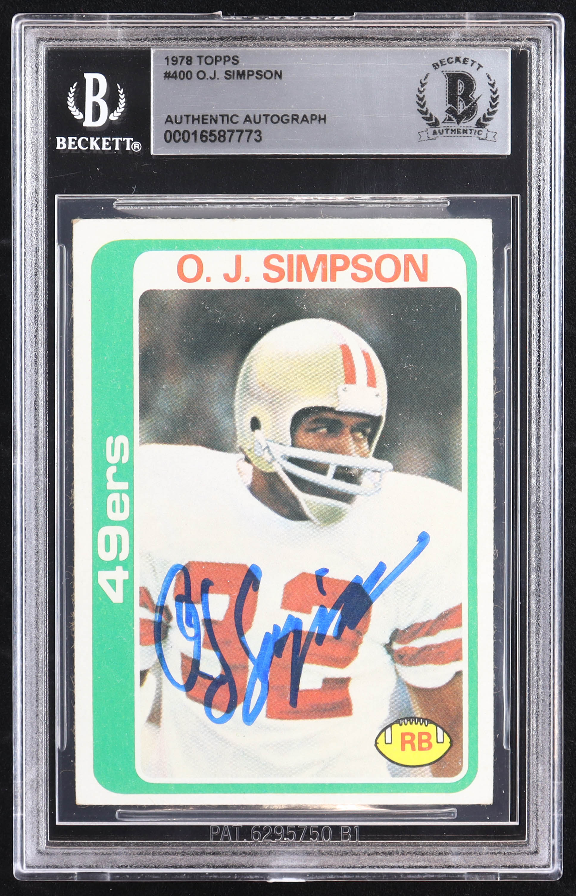 O.J. Simpson Signed 1978 Topps #400 (BGS) | Pristine Auction