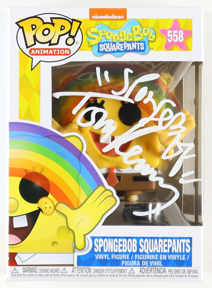 Tom Kenny Signed "Spongebob Squarepants" #558 Funko Pop! Inscribed ...