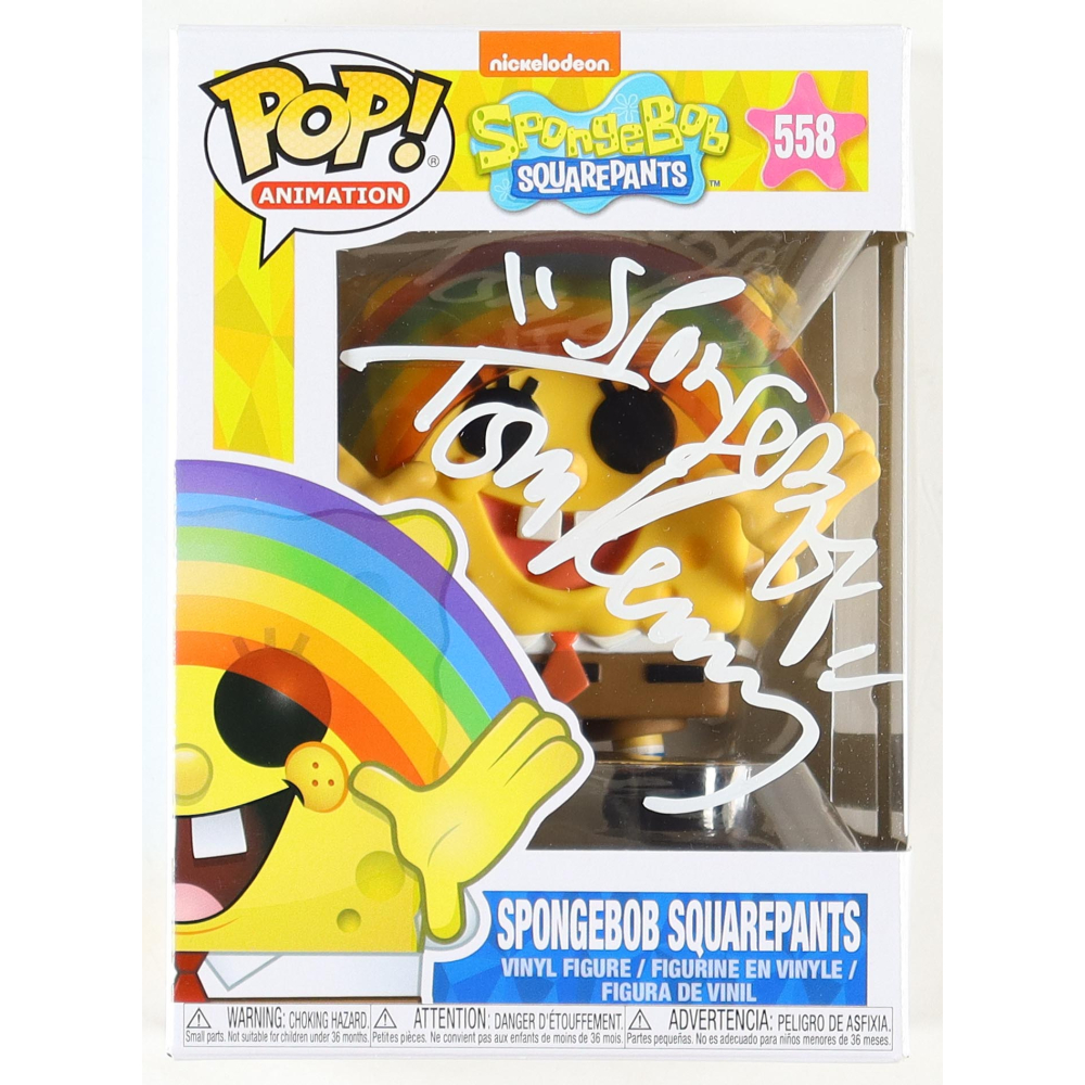Tom Kenny Signed "Spongebob Squarepants" #558 Funko Pop! Inscribed ...