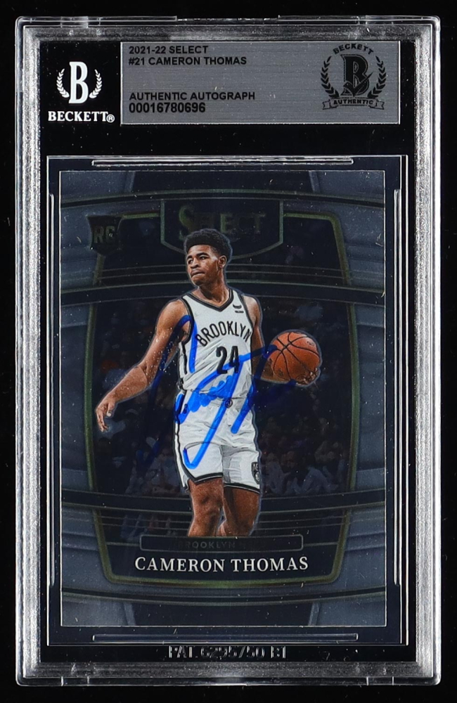 Cameron Thomas Signed 2021-22 Select #21 RC (BGS) | Pristine Auction