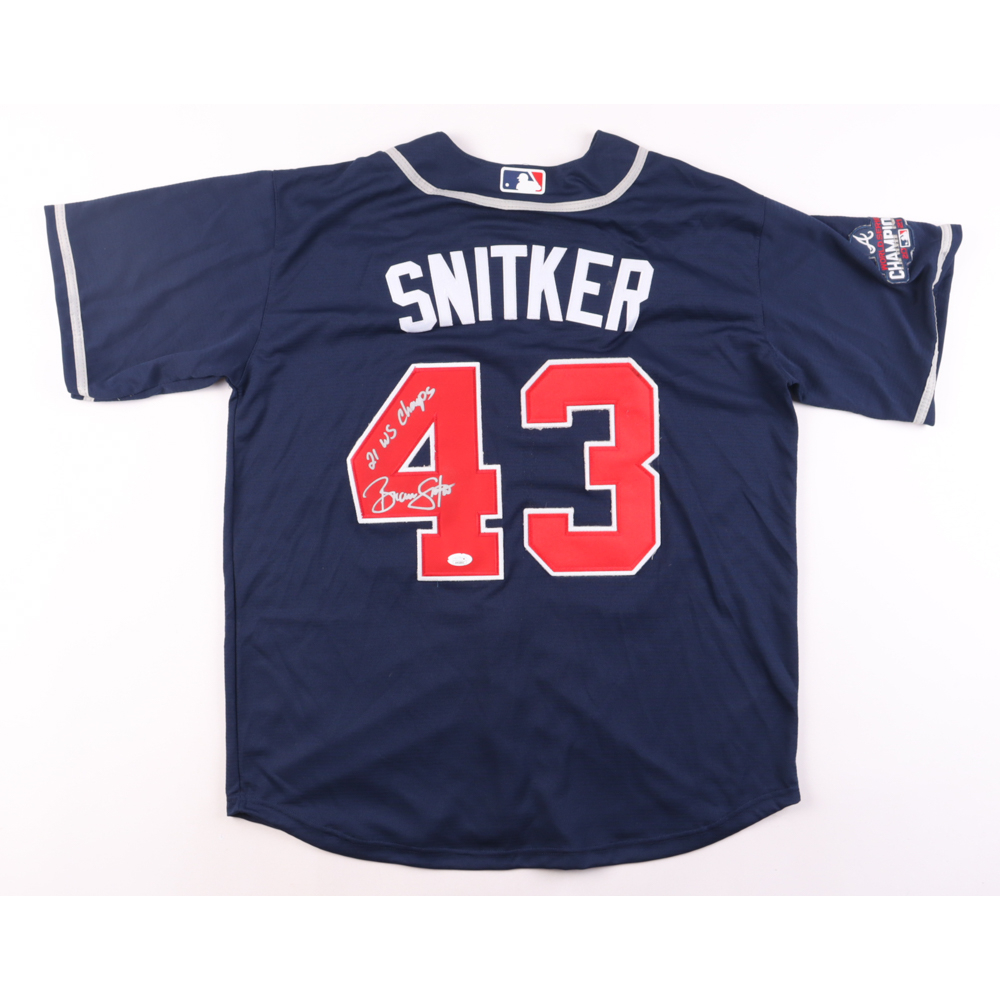 Brian Snitker Signed Jersey With 2021 World Series Patch Inscribed "21 ...