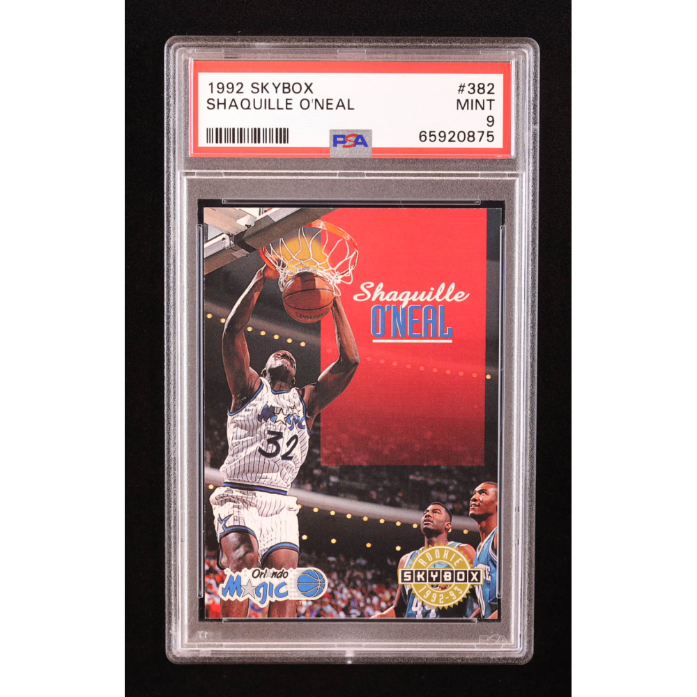Shaquille O'Neal 1992-93 SkyBox #382 SP RC (PSA 9) | Pristine Auction