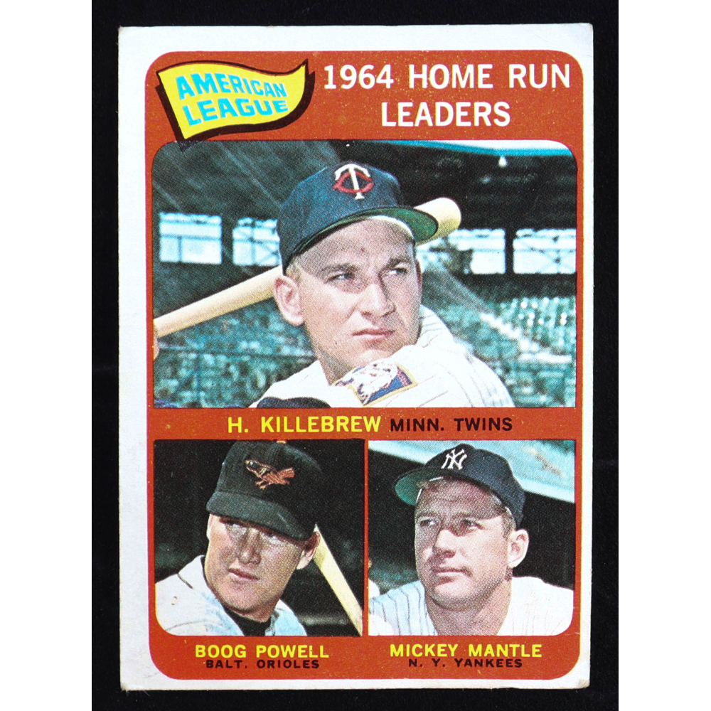 Harmon Killebrew / Mickey Mantle / Boog Powell 1965 Topps #3 AL Home ...
