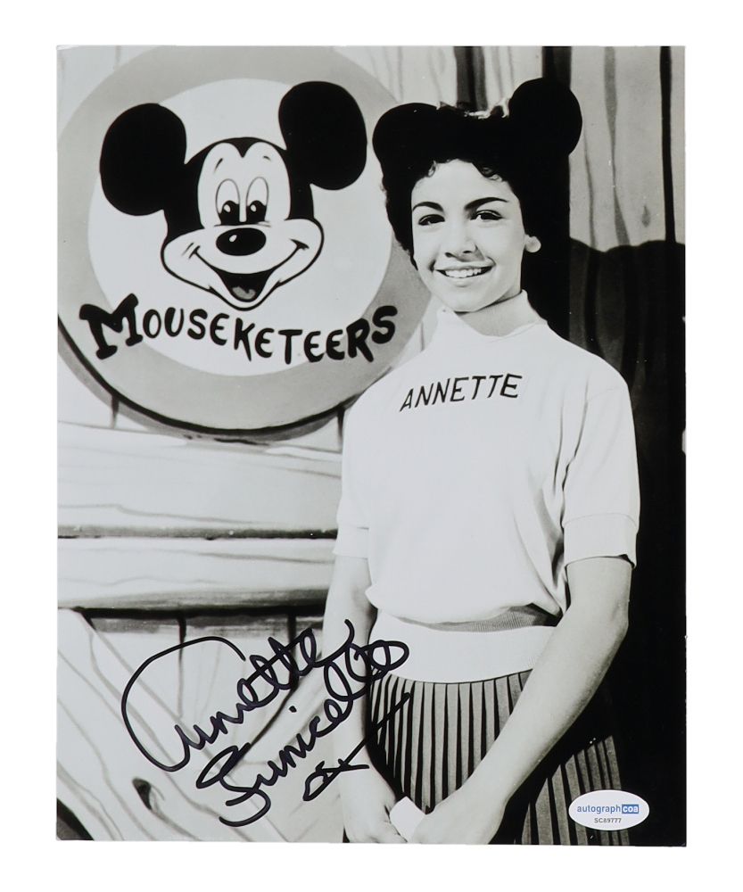 Annette Funicello Signed 8x10 Photo (ACOA) | Pristine Auction