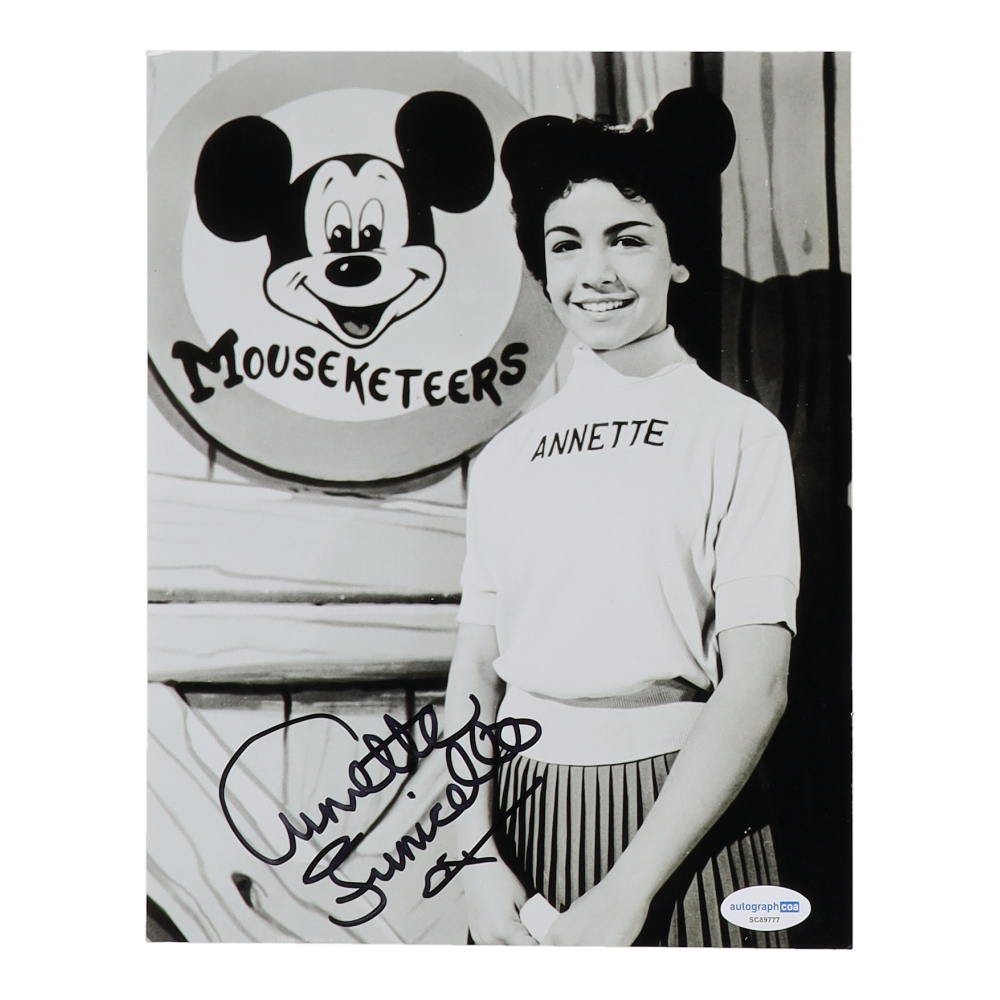 Annette Funicello Signed 8x10 Photo (ACOA) | Pristine Auction