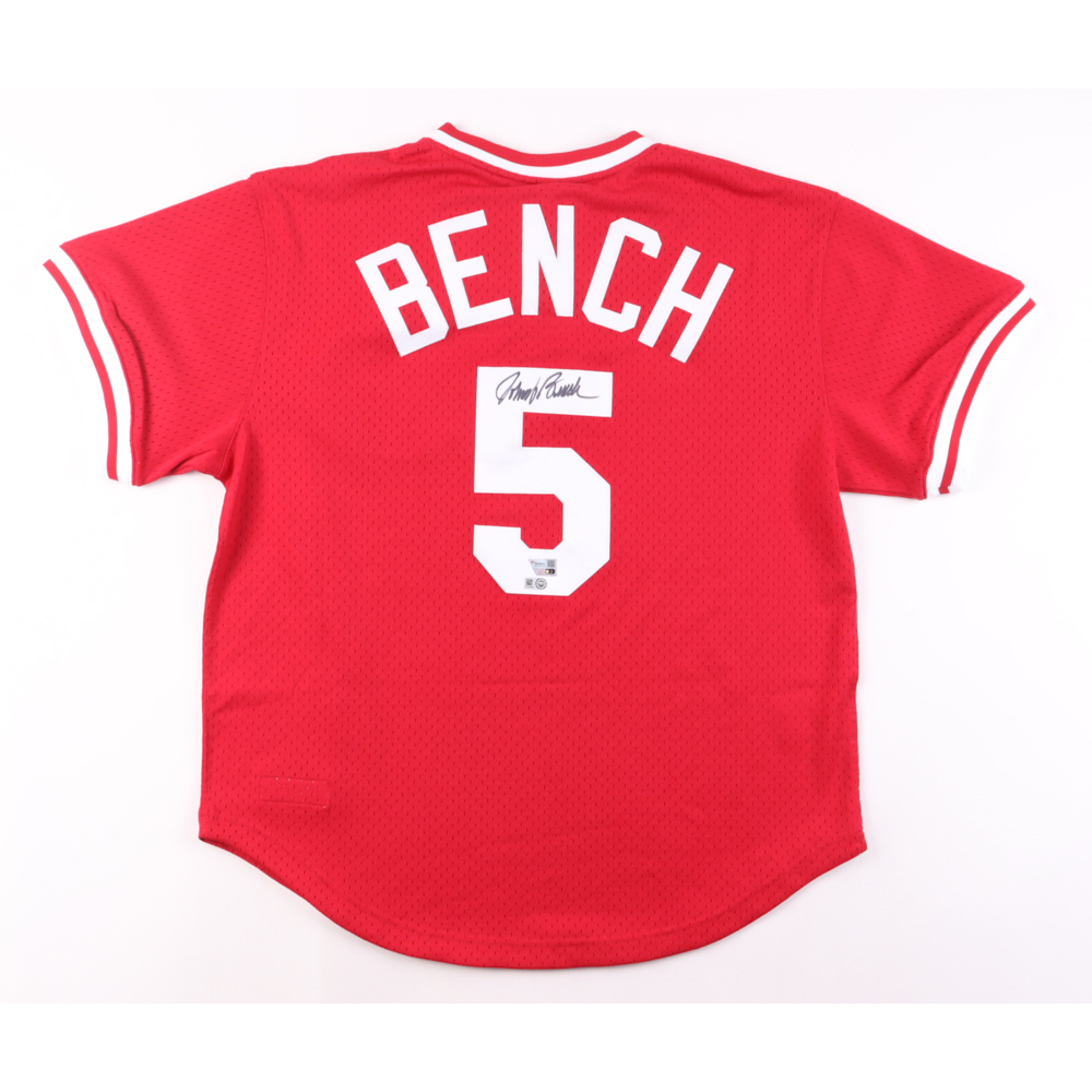 Johnny Bench Signed Reds Jersey (Fanatics & MLB) | Pristine Auction