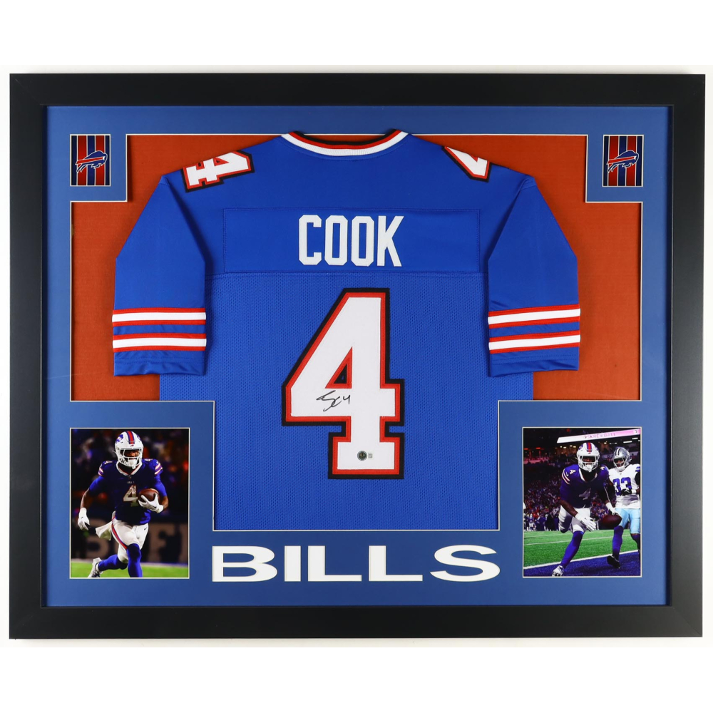 James Cook Signed Custom Framed Jersey Display (Beckett) | Pristine Auction
