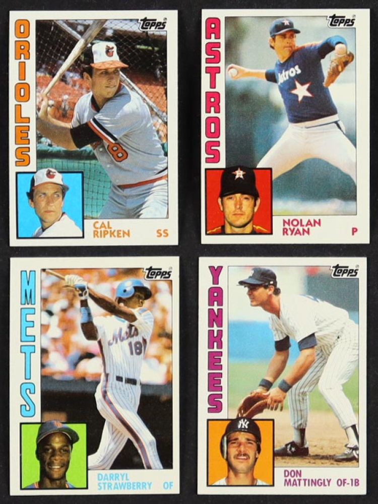 1984 Topps Baseball Complete Set of (792) Cards with Don Mattingly #8 ...