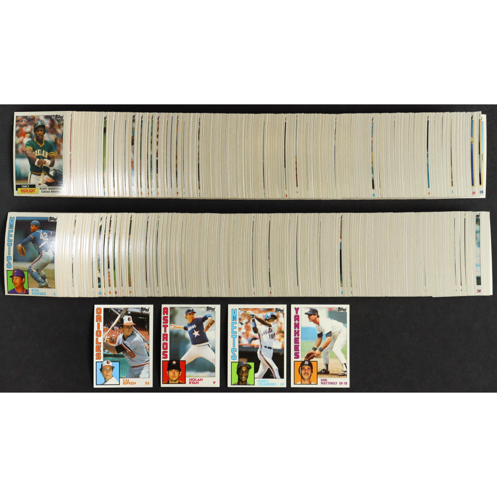 1984 Topps Baseball Complete Set of (792) Cards with Don Mattingly #8 ...
