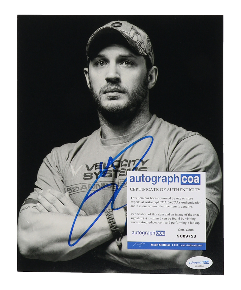Tom Hardy Signed 8x10 Photo (ACOA) | Pristine Auction