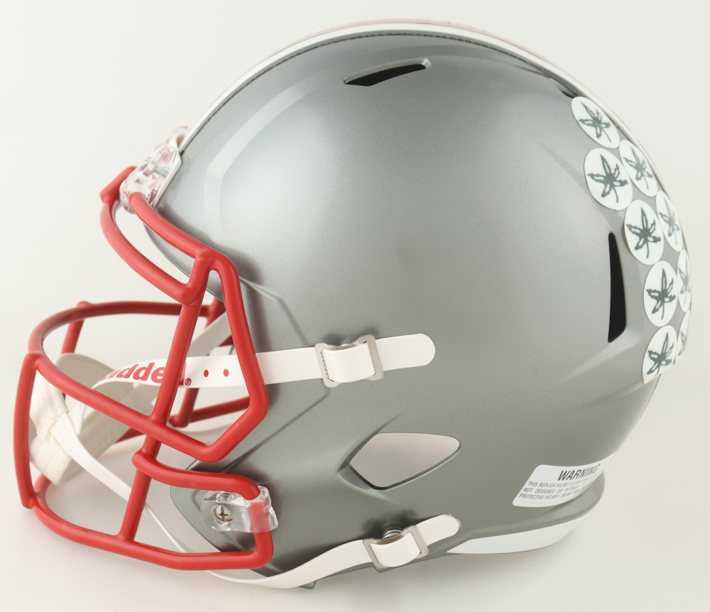 Justin Fields Signed Ohio State Buckeyes Full-Size Speed Helmet ...