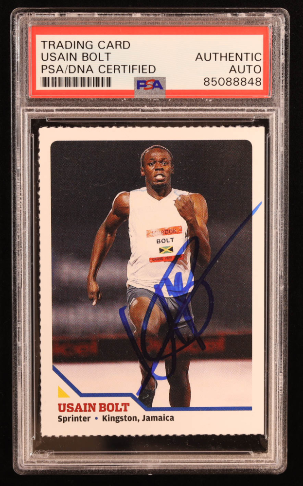 Usain Bolt Signed 2008 Sports Illustrated for Kids #294 / Track (PSA ...