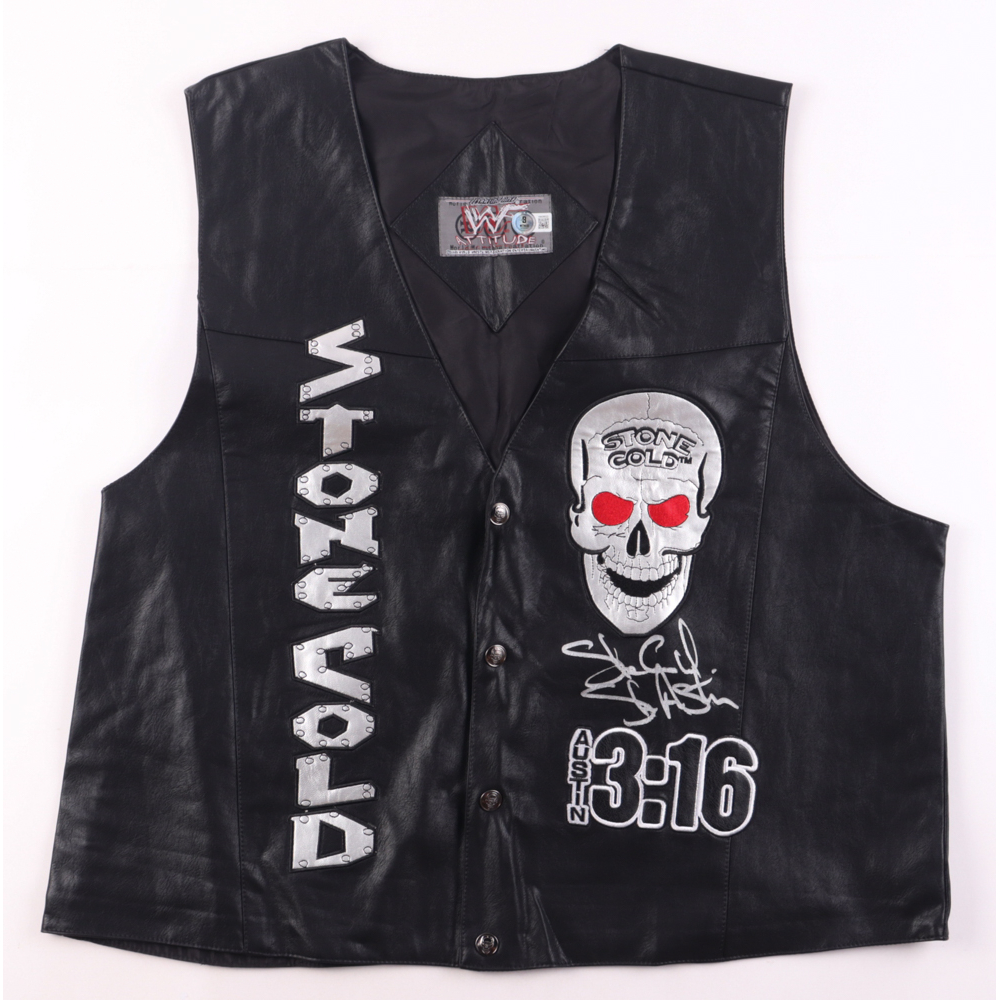 "Stone Cold" Steve Austin Signed WWF Vest (Beckett) | Pristine Auction