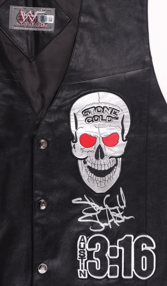 "Stone Cold" Steve Austin Signed WWF Vest (Beckett) | Pristine Auction