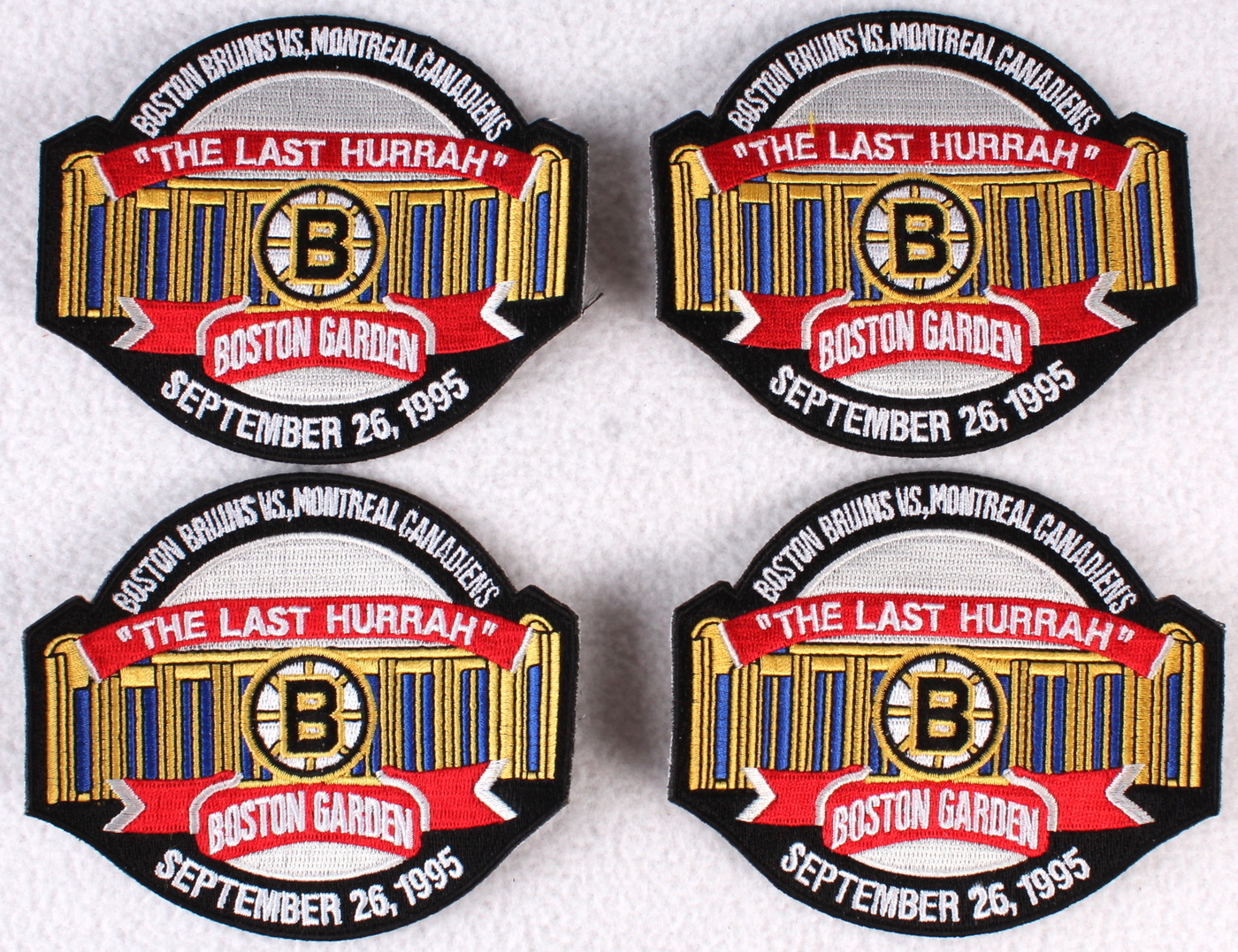 Lot of (4) 1995 "The Last Hurrah" Boston Garden Last Game Patches ...