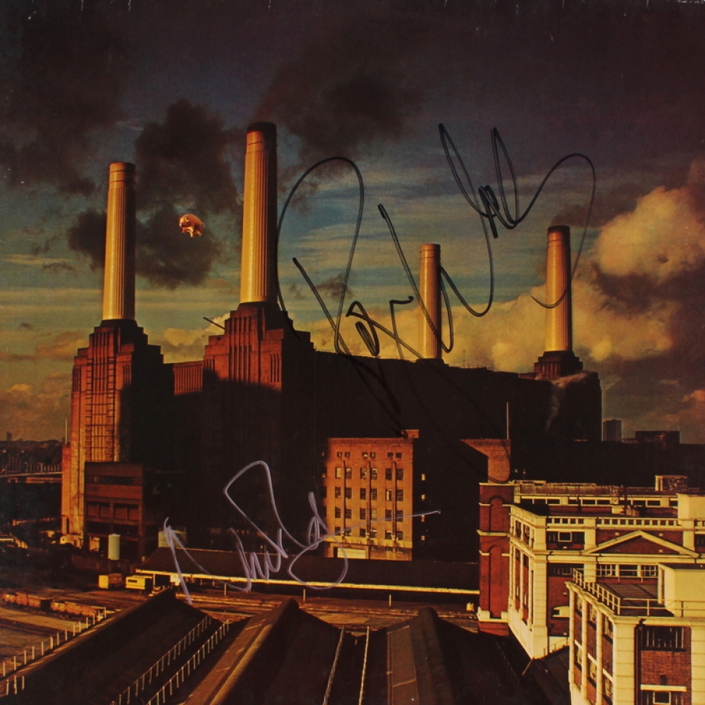 Roger Waters & Nick Mason Signed Pink Floyd "Animals" Vintage Record ...